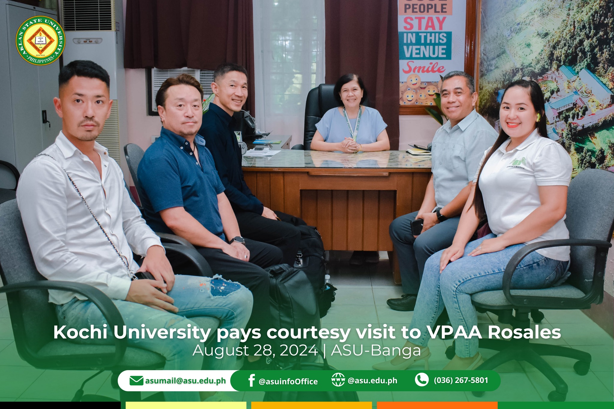 Kochi University pays courtesy visit to ASU - AKLAN STATE UNIVERSITY