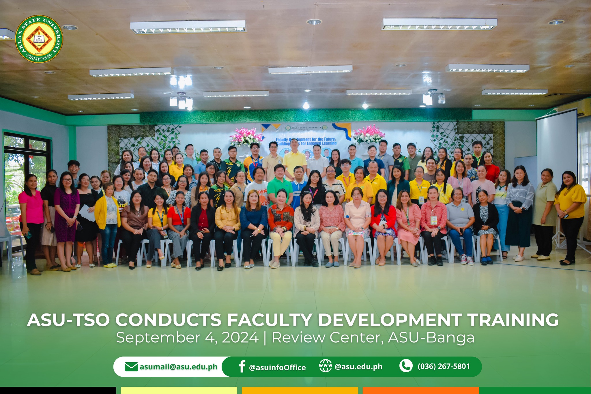 ASU-TSO Conducts Faculty Development Training - AKLAN STATE UNIVERSITY