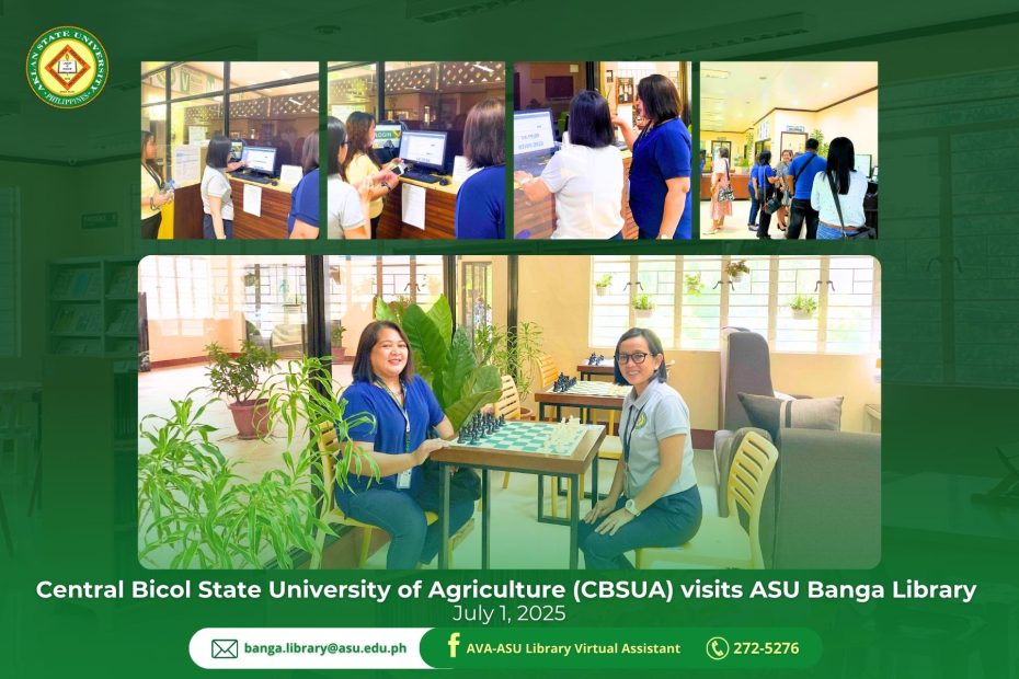 Central Bicol State University of Agriculture (CBSUA) visits ASU Banga ...