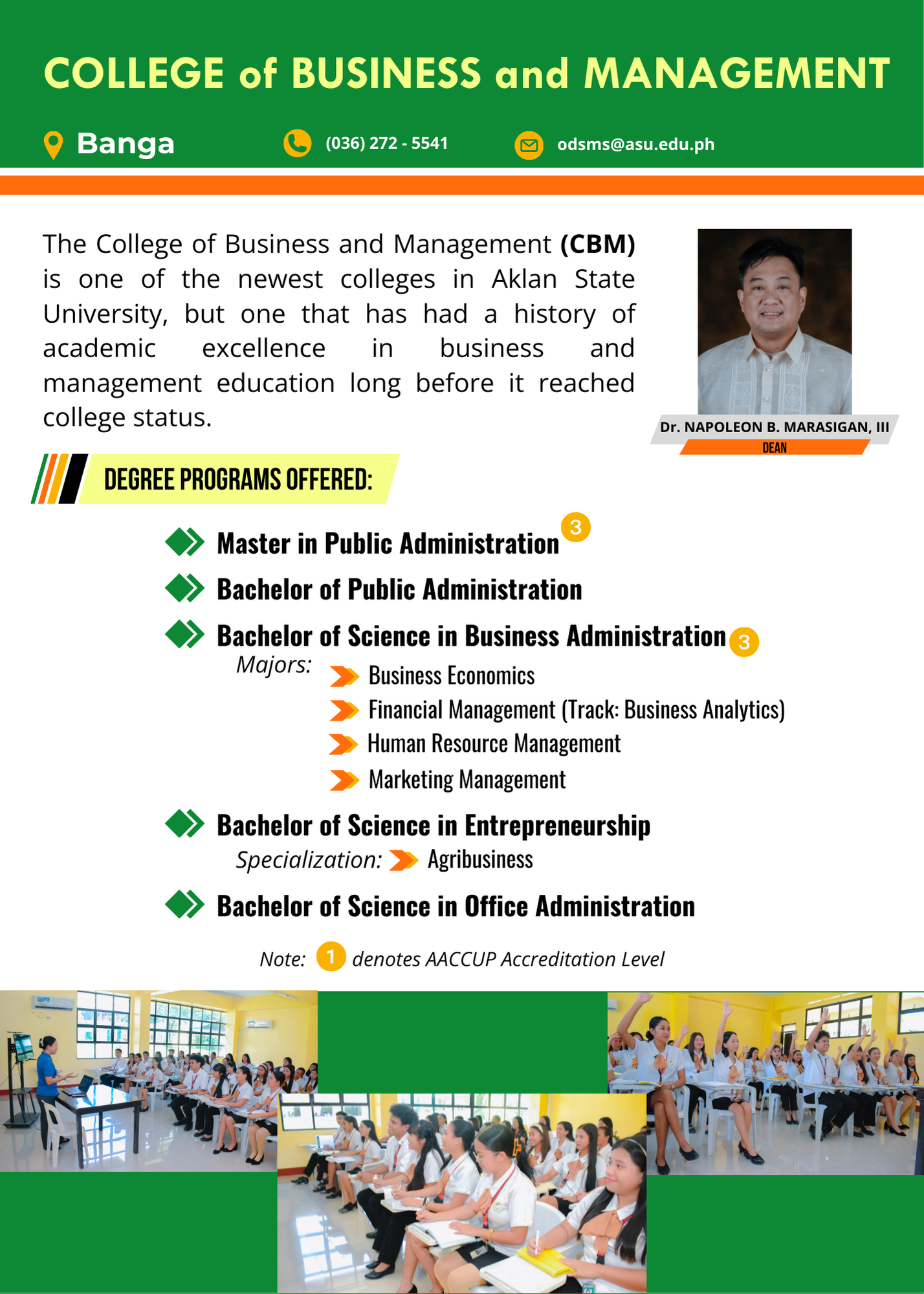 College of Business and Management - AKLAN STATE UNIVERSITY